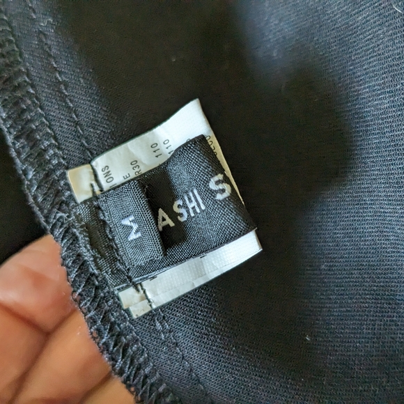 ASHI STUDIO | Skirts | Ashi Studio Black Assymetrical Contrast Stitch ...